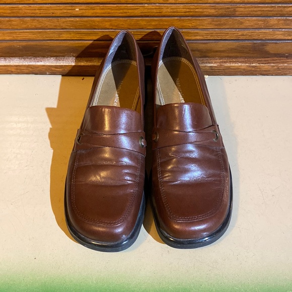 Naturalizer | Shoes | Naturalizer Brown Loafer Chunky Heels Minimalist ...